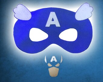 Captain america mask | Etsy