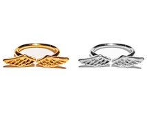 Unique gold angel wing ring related items | Etsy