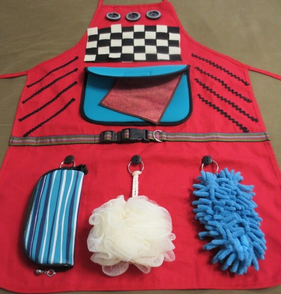 Activity Apron / Fidget Apron / Busy Apron for by LivingTheSpaLife