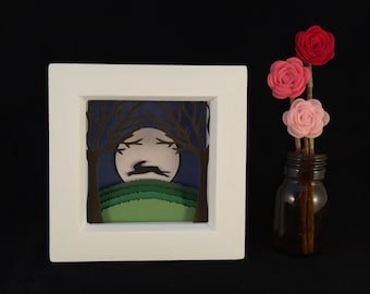 Rabbit papercut | Etsy