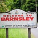 Welcome to Barnsley Yorkshire road sign. by SheriffPhotography