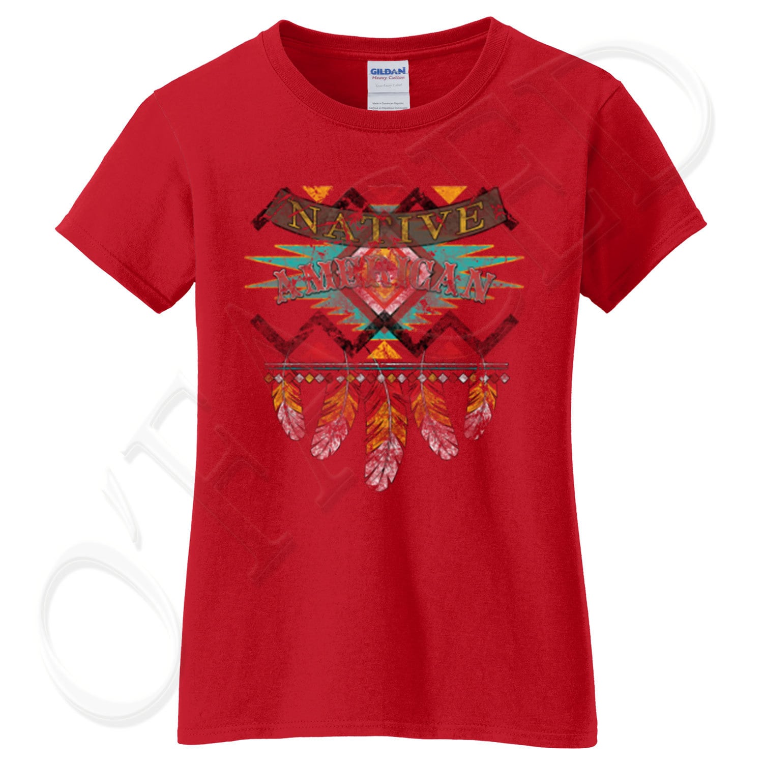 Native American Ladies T-shirt Cool Native Symbols Tee for