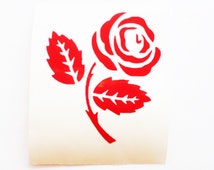 Popular items for rose wall decal on Etsy
