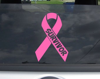 Breast cancer decal | Etsy