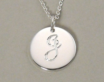 Letter j necklace | Etsy