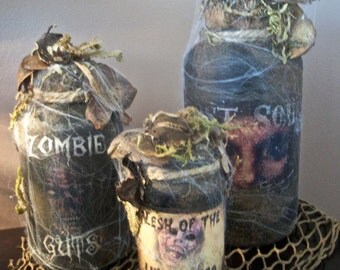 Items similar to Skryim Nirnroot Mini Apothecary Bottles - Potion ...