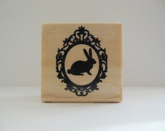 Easter bunny stamp | Etsy
