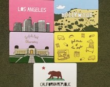 Unique los angeles postcard related items | Etsy