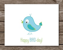 Popular items for bird birthday card on Etsy