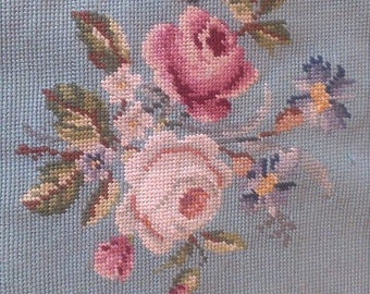 Rose needlepoint | Etsy