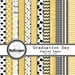 Digital Scrapbook Paper Graduation Day Black White by madscrapper