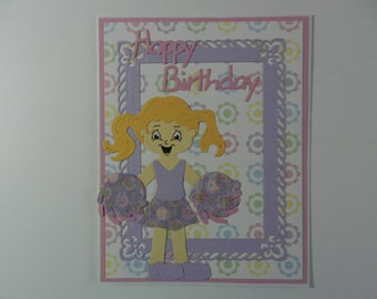 Cheerleader card | Etsy