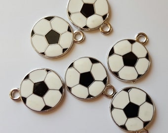 Soccer ball charms | Etsy