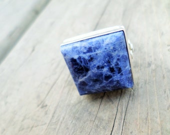Sodalite ring | Etsy