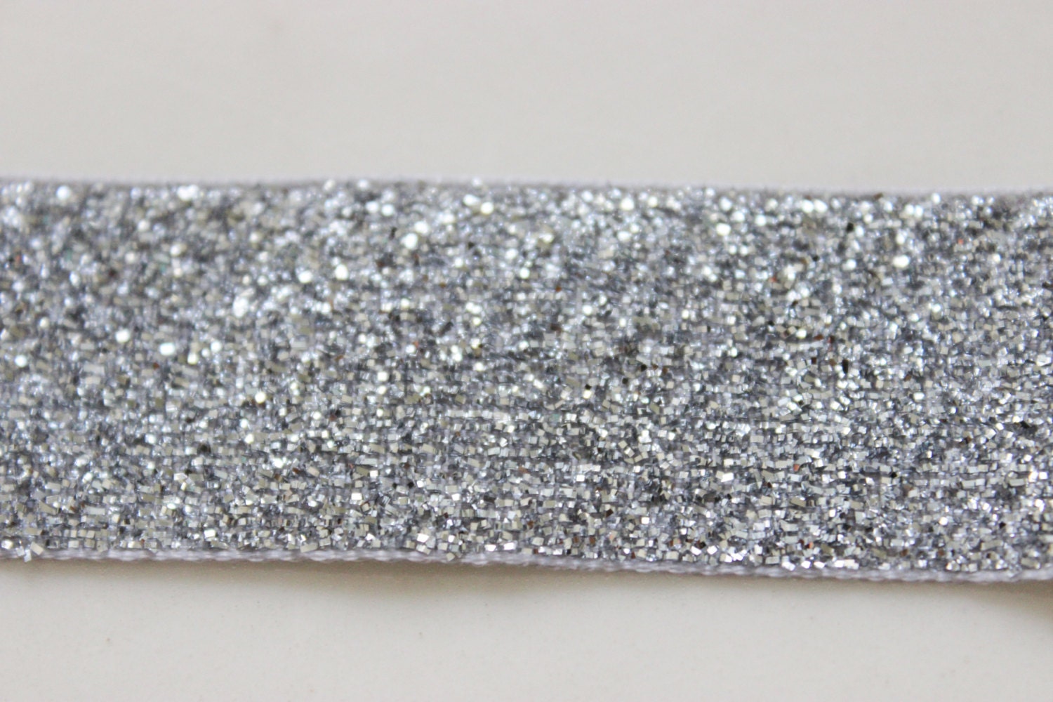 2 Rolls Silver Metallic Ribbon 1 Wide 8 Feet Long