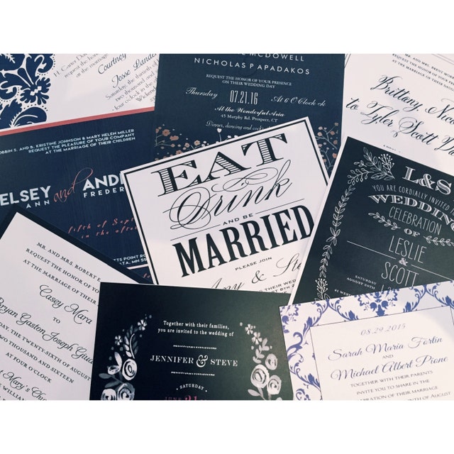 Custom Wedding Invitation Plates Decoupage by GlassPaperScizzors