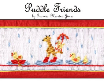 Party Animals Smocking Plate Design by Frances Messina Jones