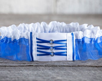 Blue wedding garter | Etsy