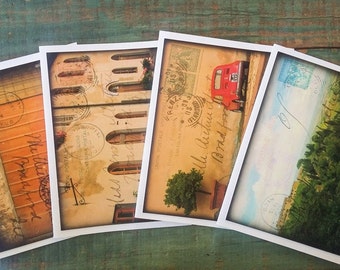 Vintage postcard set | Etsy