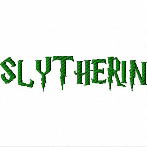 Harry Potter Slytherin HP font machine embroidery design 4