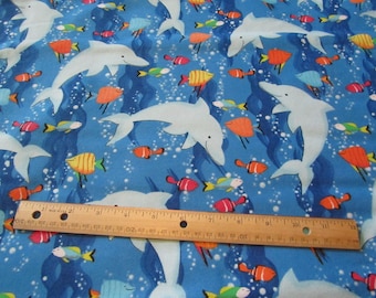 Dolphin fabric | Etsy