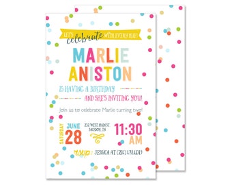 Unique color invitation related items | Etsy