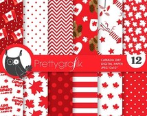 Unique canadian flag related items | Etsy