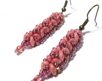 Super duo earrings | Etsy