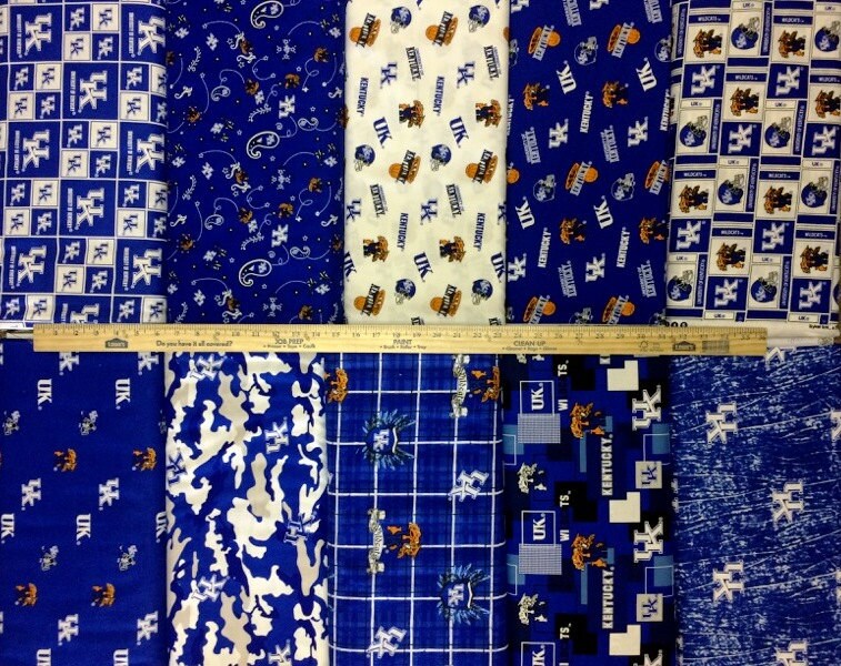 NCAA University of Kentucky Wildcats Blue & White College Logo