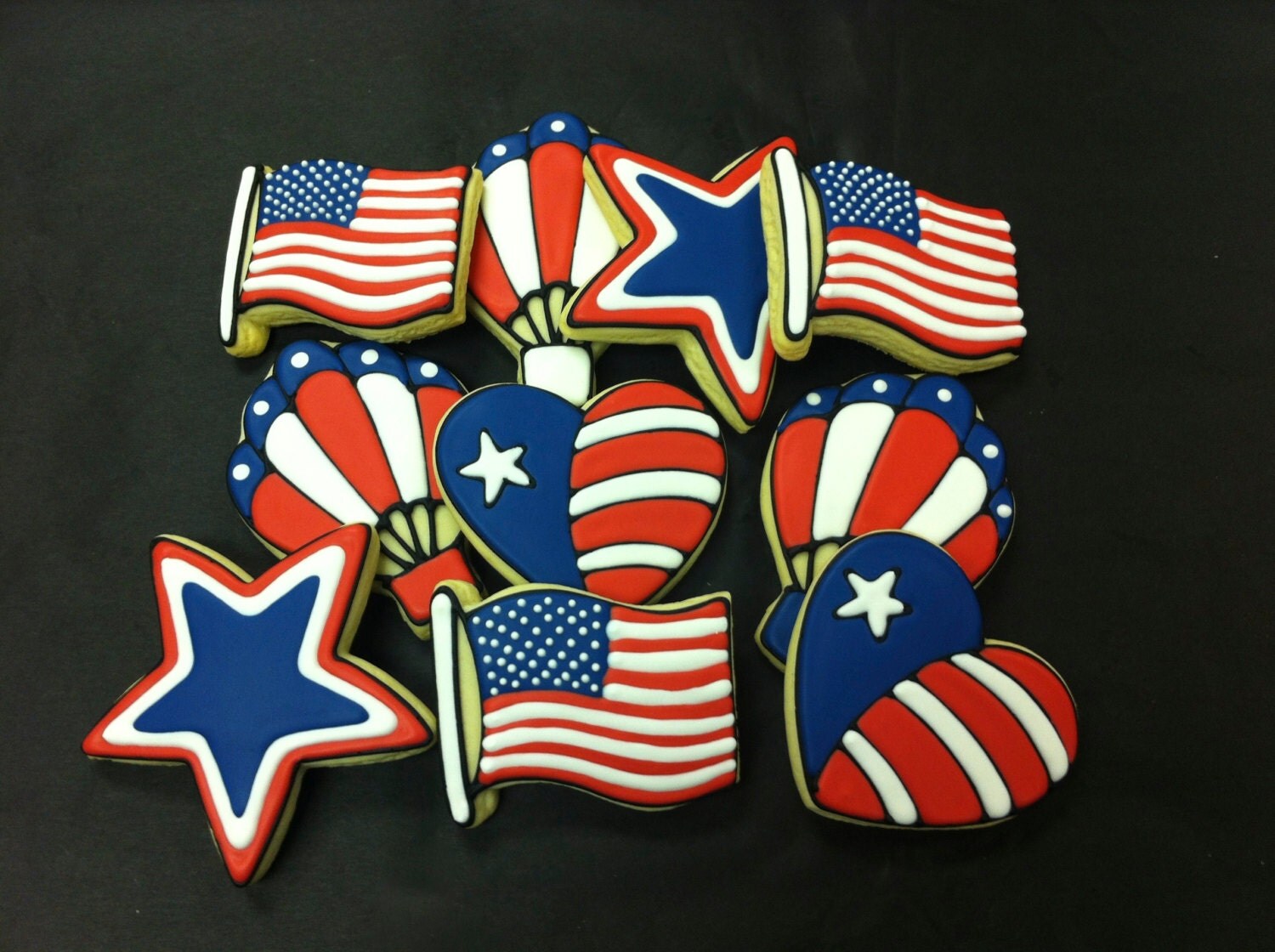 4th of July Cookies Independence Day Cookies Patriotic