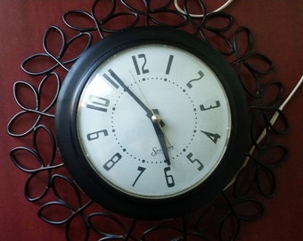 Black face clock | Etsy