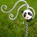 Abstract Wire Hair Stick with Panda Bead