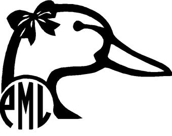 Duck head decal | Etsy