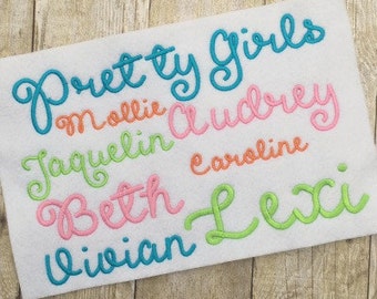 Baby Lexi Embroidery Font Embroidery Font Block Embroidery