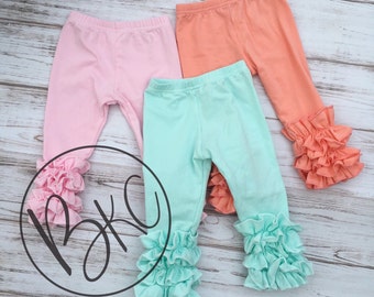 Ruffle leggings | Etsy