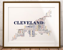 Unique cleveland wall art related items | Etsy