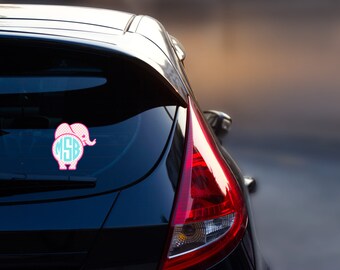 Elephant car decal | Etsy