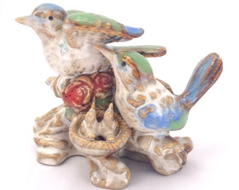 Capodimonte birds | Etsy
