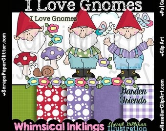 Gnome clipart | Etsy