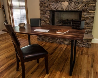 Black walnut desk | Etsy