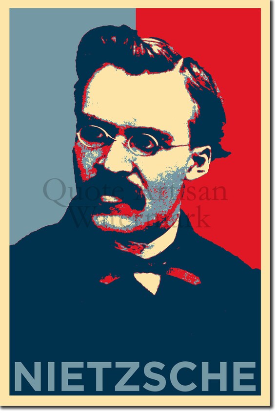 Friedrich Nietzsche Original Art Print 12x8 Inch Photo