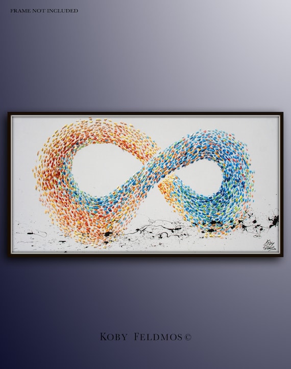 Abstract Painting 72 Infinity Symbol Original Abstract