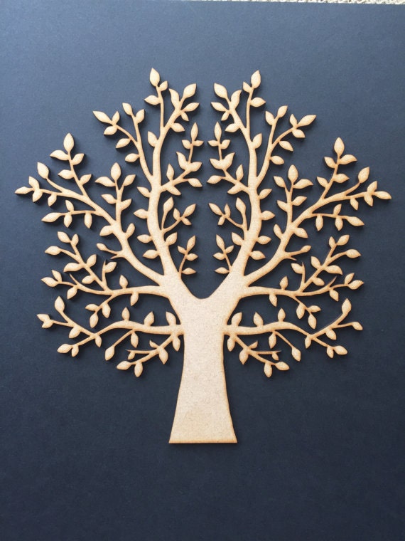 Plain Wooden MDF Family tree, crafting, weddings, guestbooks 009 buy 4 ...