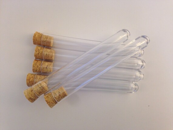 50 Small Plastic Test Tubes 7ml // Test Tubes and Corks