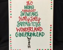 Popular items for christmas tree words on Etsy