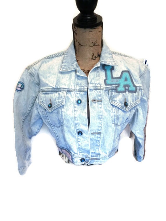 la gear jean jacket 80s jean jacket vintage denim