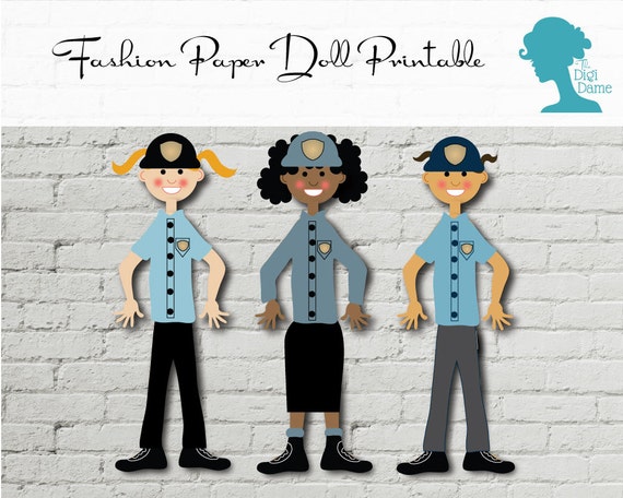Police Paper Doll