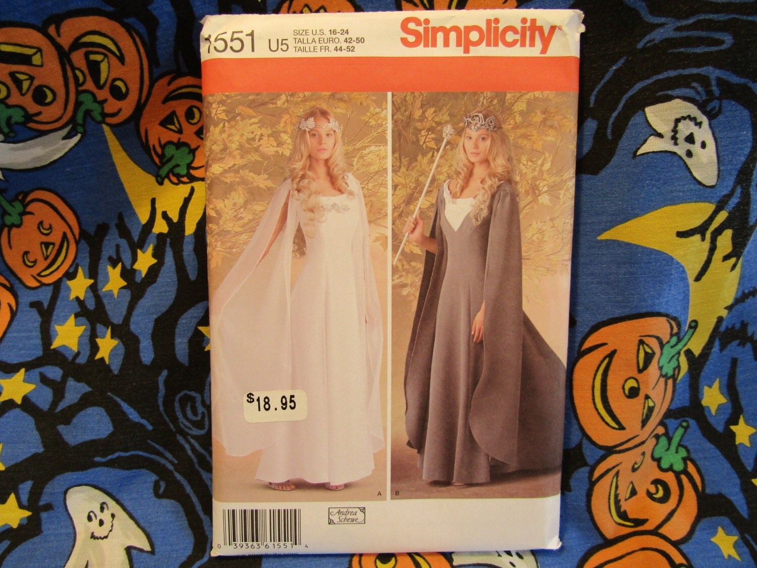 Simplicity 1551 Fairy princess Gown sewing pattern Sizes Small