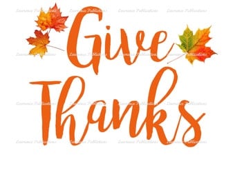 Give thanks clipart | Etsy