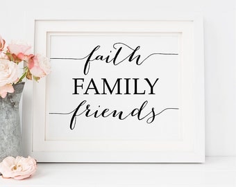 Faith family friends | Etsy